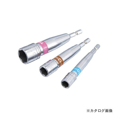 【メーカー名】 ●スエカゲツール(株) 【特長】 ●冷間鍛造、一体化仕上げです。 ●充電・電気ドリルに取り付けて作業効率をアップします。 ●鏡面仕上げです。（ミラーポリッシュ） 【仕様】 ●有効長：60mm ●対辺寸法：14mm ●軸寸法：...