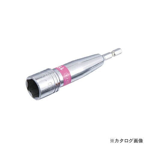 【メーカー名】 ●スエカゲツール(株) 【特長】 ●冷間鍛造、一体化仕上げです。 ●充電・電気ドリルに取り付けて作業効率をアップします。 ●鏡面仕上げです。（ミラーポリッシュ） 【仕様】 ●有効長：60mm ●対辺寸法：19mm ●軸寸法：...