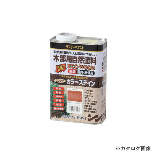 【メーカー名】 ●サンデーペイント(株) 【特長】 ●天然素材を生かしたやさしい自然塗料 ●自然の植物油が持つ浸透力によって木部に深く浸透。木部の内部から防腐・防湿効果を発揮。 ●自然の植物油が持つ浸透力によって木部に深く浸透。木部の内部か...