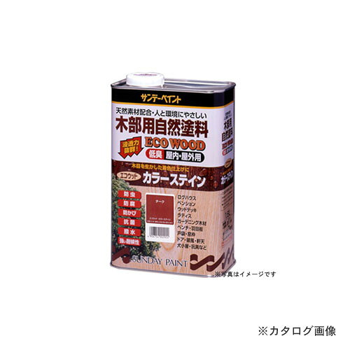 【メーカー名】 ●サンデーペイント(株) 【特長】 ●天然素材を生かしたやさしい自然塗料 ●自然の植物油が持つ浸透力によって木部に深く浸透。木部の内部から防腐・防湿効果を発揮。 ●自然の植物油が持つ浸透力によって木部に深く浸透。木部の内部か...
