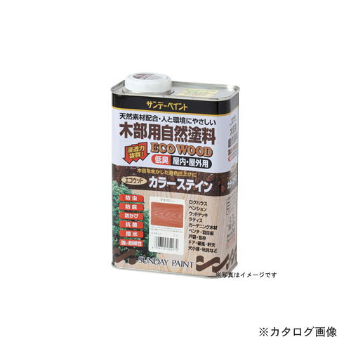 【メーカー名】 ●サンデーペイント(株) 【特長】 ●天然素材を生かしたやさしい自然塗料 ●自然の植物油が持つ浸透力によって木部に深く浸透。木部の内部から防腐・防湿効果を発揮。 ●自然の植物油が持つ浸透力によって木部に深く浸透。木部の内部か...