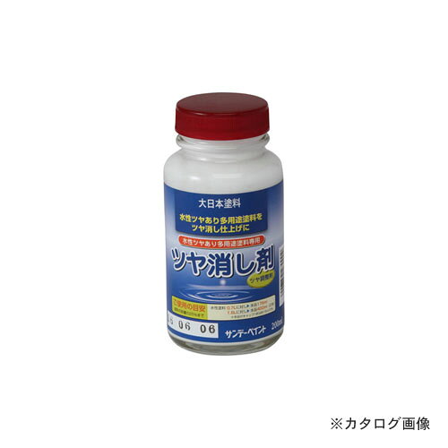 【メーカー名】 ●サンデーペイント(株) 【特長】 ●水性ツヤあり多用途塗料をツヤ消し仕上げに ●水性ツヤあり多用途塗料（水性塗料エコアクア、スーパー水性鉄部・建物用、水性ウレタン建物用）に添加することにより、マイルドなツヤ消し仕上げに調整...