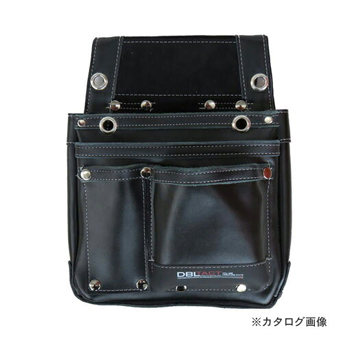 【メーカー名】 ●(株)三共コーポレーション 【特長】 ●本革仕様のプロ用釘袋。 ●外側に本革を仕様、裏側は革と帆布を二重に合わせたことで強度を上げ頑丈タイプに仕上がっている製品です。 【仕様】 ●カラー：ブラック ●サイズ(H×W×D)：...
