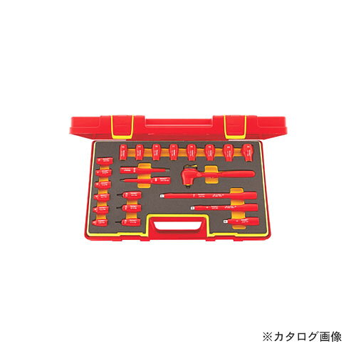 【メーカー名】 ●STAHLWILLE 【特長】 ●プラスチックケース入り。 【仕様】 【セット内容】 3/8”SQ絶縁ソケット：12171VDE-7・8・9・10・11・12・13・14・16・17・18・19・20・22 3/8”SQ絶...
