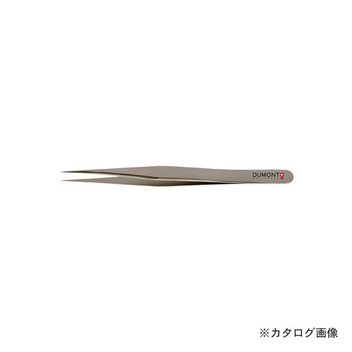 【メーカー名】 ●DUMONT 【特長】 ●短く細い先端。 ●特に精密な作業に。 ●時計製造用。 【仕様】 ●全長(mm)：115 ●先端幅(mm)：0.17 ●先端厚さ(mm)：0.10 ●材質：TITANIUM（チタン）