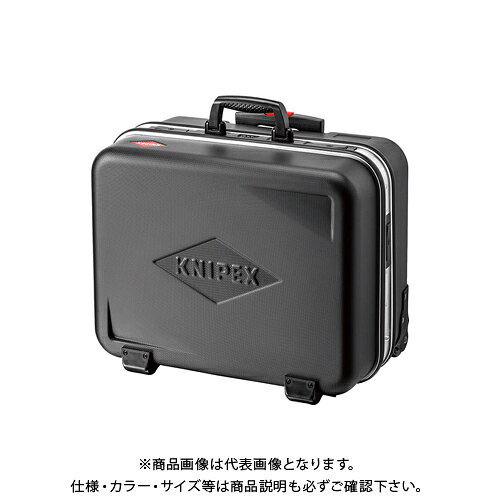 【メーカー】 ●KNIPEX社 【特長】 ●伸縮式ハンドルとキャスターを内蔵したキャリーケース。 ●ABS素材を用いた耐久性の高い仕様。 ●ケースのフレームはアルミ製で、ショルダーストラップ取り付け用のDリングを装着しています。 ●中央の丈...
