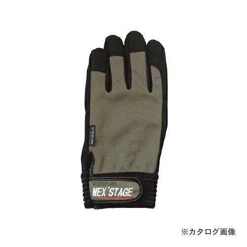 【メーカー名】 ●まいど屋（株） 【特長】 ●丈夫で本革に近い特性がある「マイクロファイバー手袋」　着用中のムレを解消する吸汗速乾性の甲メリヤスタイプ 【仕様】 ●材質:人工皮革・ポリエステル ●サイズ:M