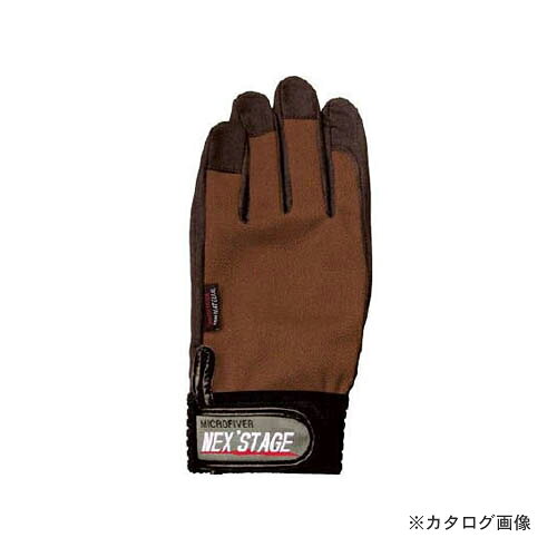 【メーカー名】 ●まいど屋（株） 【特長】 ●丈夫で本革に近い特性がある「マイクロファイバー手袋」　着用中のムレを解消する吸汗速乾性の甲メリヤスタイプ 【仕様】 ●材質:人工皮革・ポリエステル ●サイズ:L