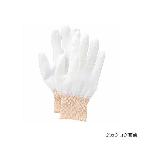 【メーカー名】 ●まいど屋（株） 【特長】 ●指先の感覚が良く、細かい作業に薄く柔軟性の高い発泡性ポリウレタン樹脂を手のひらにコーティングした背抜き手袋 【仕様】 ●材質:ナイロン・ポリウレタン樹脂 ●サイズ:M