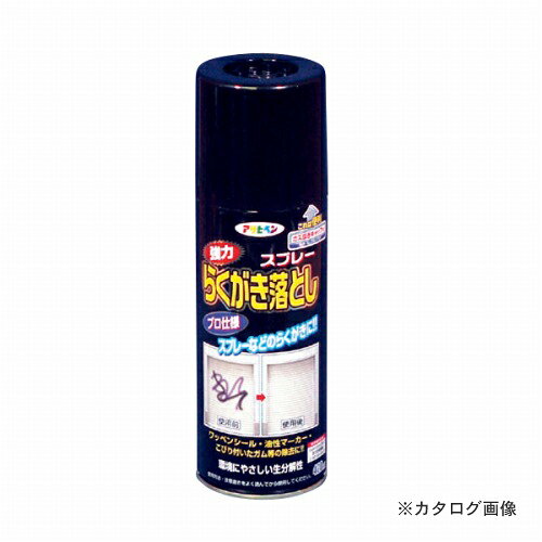 【メーカー名】 ●アサヒペン 【特長】 ●スプレーなどの落書きやいたずら書きを簡単に落とします。 ●塩素系溶剤を使用していない、生分解性の環境にやさしい商品です。　 ●たれにくく浸透性が良いので、短時間で落書きを除去できます。 【用途】 ●...