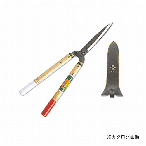 【メーカー名】 ●（有）北正 【特長】 ●伝統の紅白ハンドル 岡恒の刈込鋏のショートタイプ 【仕様】 ●全長(mm):535 ●重量(g):800 ●刃渡り(mm):175