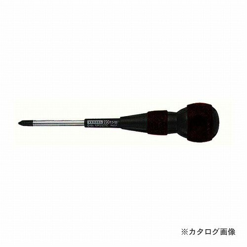 【メーカー名】 ●ベッセル 【特長】 ●マグネット入り高弾力のクッショングリップ！手のひらにフィットそ滑りにくく大きな力が伝わります◇注意：画像はサイズ違いのものになります 【仕様】 ●サイズ/+1×100 ●全長/181.5mm ●軸長/...