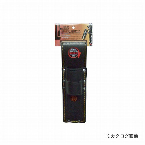 【メーカー名】 ●三共コーポレーション 【特長】 ●丈夫！道具になじむ牛黒床皮。ケース内の背面は丈夫なベルポーレン樹脂を採用！ 【仕様】 ●材質/本体(黒牛床皮)、リベット(スチール) ●サイズ/250(H)x75(W)x60(D)mm ●...