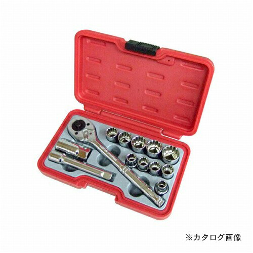 【メーカー名】 ●三共コーポレーション 【特長】 ●世界中で使用されている5種ボルト・ナットに対応。機能性を極めたオールマイティソケットセット 【仕様】 ●差し込み角/12.7mm ●セット内容/オールマイティソケット10ヶ、スパークプラグ...