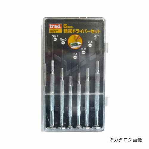 【メーカー名】 ●三共コーポレーション 【特長】 ●精密ドライバー6PCSセット。ケース入りで持ち運び楽々 【仕様】 ●セット内容/・(＋)ドライバー…＃1・＃0、(−)ドライバー…1.4・2.0・2.4・3.0mm