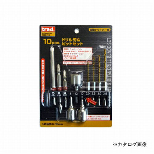 【メーカー名】 ●三共コーポレーション 【特長】 ●あらゆる作業に対応できる万能セット。電動ドライバー用 【仕様】 ●セット内容/ソケットビット・8/10/12mm、両頭ドライバービット・+2×65mm、+2×85mm、段付きビット・+2×...