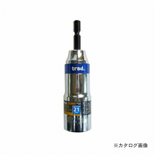【メーカー名】 ●三共コーポレーション 【特長】 ●電動ドリル用ロングソケット。建築・土木・電設・設備など、あらゆる工事のボルト・ナットの着脱に 【仕様】 ●サイズ/21mm ●穴角/12角