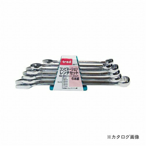 【メーカー名】 ●三共コーポレーション 【特長】 ●レンチセット。6本組み 【仕様】 ●材質/クロームバナジウム鋼 ●仕上/クロームメッキ ●内容/8−10−12−13−14−17m/m