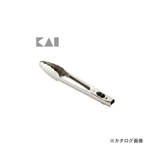 【メーカー名】 ●貝印 【特長】 ●手になじむコンパクトサイズのトング。 ●ハンドルロック機能付き。 【仕様】 ●サイズ：240X70X35(mm) ●サイズ：60g ●材質：本体：ステンレススチール/ツマミ：ABS樹脂 ●生産国：中国