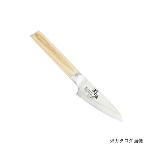 【メーカー名】 ●貝印 【特長】 ●優しい印象の白合板ハンドル・2種の異なる母材を接合させるコンポポジット（特殊精密接合）技術を採用。 【仕様】 ●サイズ：295X60X23(mm) ●サイズ：140g ●刃渡り：90mm ●材質：刃：ステ...