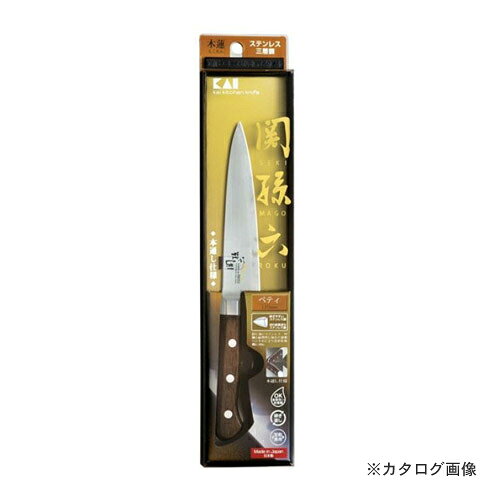 【メーカー名】 ●貝印 【特長】 ●湿式砥石を刃付に採用。 ●刃先の仕上がりが繊細に。 【仕様】 ●サイズ：306X65X20(mm) ●サイズ：120g ●刃渡り：120mm ●材質：刃：ステンレスクラッド複合材/口金：ステンレススチール...