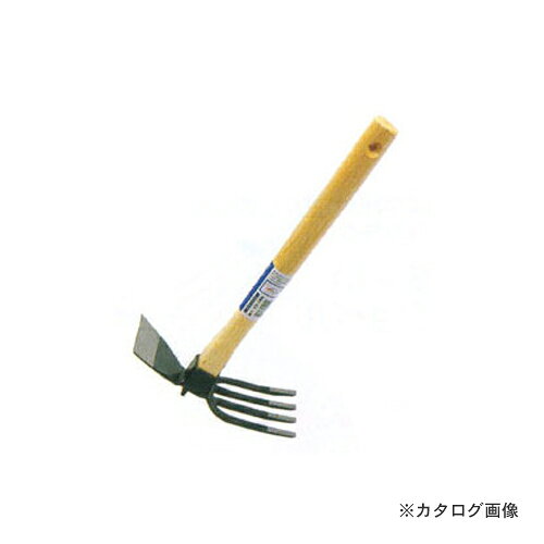 【メーカー名】 ●キンボシ（株） 【特長】 ●菜園の土おこしに ●バチ側で柔らかい土、爪側でやや固結した土に便利です 【仕様】 ●サイズ:385×75×220mm ●重量:472g ●材質:柄:木製 刃:スチール ●生産国:中国