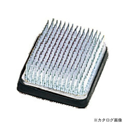 【メーカー名】 ●キンボシ（株） 【特長】 ●底部にゴムを使用、滑りを防止 ●針はサビに強いステンレス製 【仕様】 ●サイズ:58×74mm ●重量:390g ●刃渡り:58mm ●材質:鉛、真鍮針、ゴム ●生産国:日本