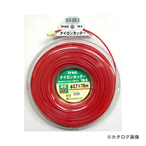 【メーカー名】 ●三共コーポレーション 【特長】 ●樹木のまわり、壁際、コンクリートまわりの草刈に。薄く細かい葉、太い茎の雑草まで抜群の切れ味と耐久性を発揮します 【仕様】 ●サイズ:約2.7mmx30m 【関連商品】 TRAD TN-1 ...