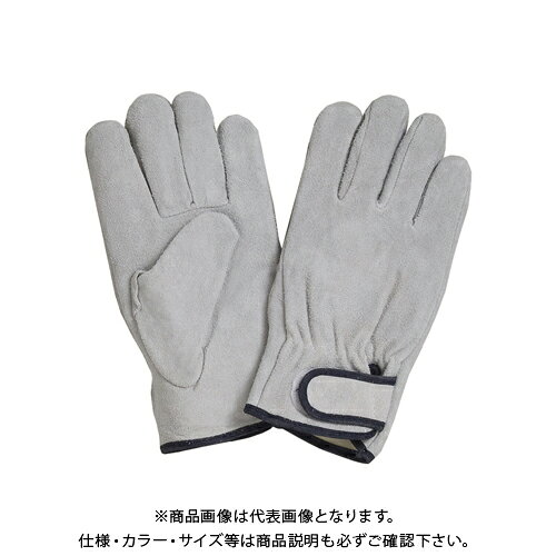 【メーカー名】 ●おたふく手袋 【特長】 ●マジック止め付 【仕様】 ●材質：牛革・内側/綿100％ ●サイズ：フリー