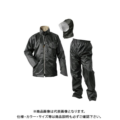 【メーカー名】 ●おたふく手袋 【特長】 ●耐久防水 ●万能な使い勝手 ●基本機能をしっかり押さえたレインスーツ ●スタイリッシュなタイプ 【仕様】 ●材質：表/ポリエステル100％(PVCラミネート) 裏/ポリエステル100% ●サイズ：...