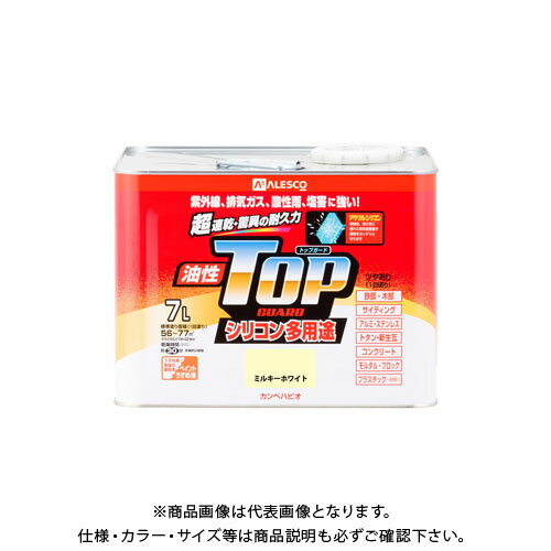 【メーカー】 ●カンペハピオ 【特長】 ●高耐久アクリル・シリコン樹脂配合だから紫外線・排ガス・雪・酸性雨など外敵から建物を守り、長期間風合い・ツヤを保ちます ●従来の油性塗料では塗装できなかったアルミ・ステンレス・プラスチックや外壁サイデ...