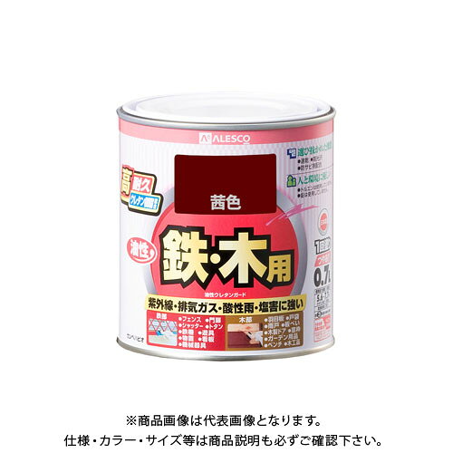 【メーカー】 ●カンペハピオ 【特長】 ●ウレタン樹脂配合だから紫外線・排ガス・雪・酸性雨など外敵から建物を守り、長期間風合い・ツヤを保ちます ●光沢が優れ、鉄部のサビに強い油性タイプ ※溶剤臭が強いので室内での塗装には不向きです ●防サビ...