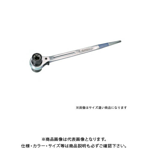 【メーカー】 ●(株)スーパーツール 【特長】 ●正逆は切り替え爪式です。 ●1丁で4サイズのボルト・ナットに使用できる便利なラチェットレンチです。 ●アウターソケットを使用する場合は、インナーソケットが軽い力で押し上げられ、使用後はスプリ...
