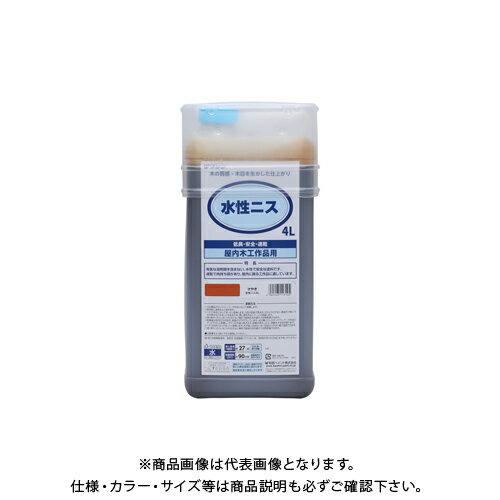 【メーカー】 ●和信ペイント(株) 【特長】 ●手軽に塗れる水性塗料で、着色とニス塗りが同時にできます。 ●乾きが速く、密着性に優れほとんど色あせしません。 ●乾いたあとも塗膜がやわらかい性質を持つため、床・テーブル・棚板などの実用的なもの...