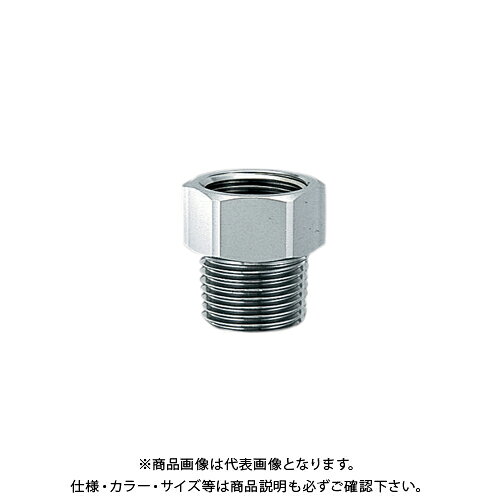 【メーカー】 ●(株)カクダイ 【特長】 ●二次変換アダプター(テーパ⇔平行)。 【仕様】 ●材質：黄銅 ●パッキン付き
