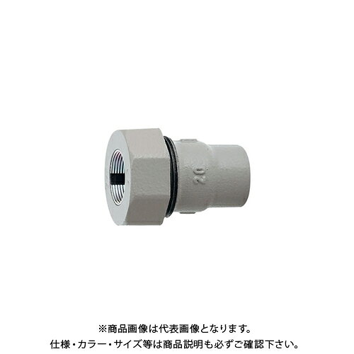 【メーカー】 ●(株)カクダイ 【特長】 ●ナットを外すことなくパイプを挿入し、基準締付トルクまでナットを締め付けるだけで施工できます。 ●銅管・塩ビ管・ポリ管の3管兼用メカニカル継手。 【仕様】 ●呼：20