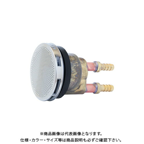 【メーカー】 ●(株)カクダイ 【特長】 ●接続には413-421-10巻ペアホースをご使用ください。 ●取付穴径50mm、厚さ15mm以下の浴槽用。 【仕様】 ●材質：黄銅・ステンレス ●無極性 ●一人施工用フック棒付き ●バンド付き