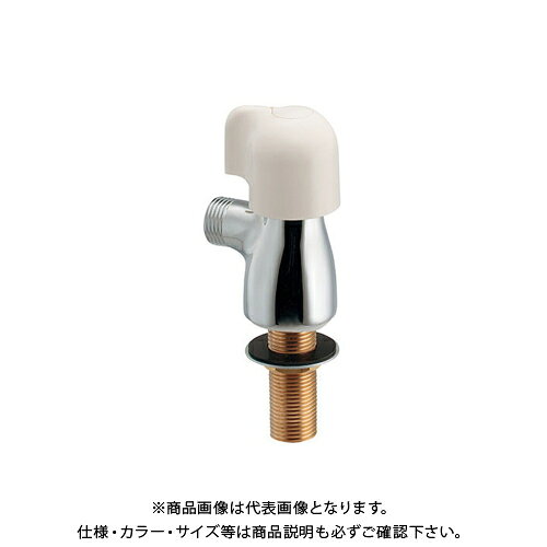 【メーカー】 ●(株)カクダイ 【特長】 ※湯沸器への分水には使用しないでください。流量の面で湯沸器の性能を十分に出せない場合があります。 【仕様】 ●取付穴径：22〜27mm　 ●厚さ：5〜35mm ●上部：104-010 ●逆止弁付き