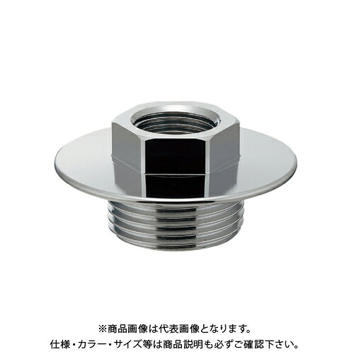 【メーカー】 ●(株)カクダイ 【特長】 ●フラッシュバルブの給水ネジ(R1)をRc1/2に変換するアダプターです。 ●フラッシュタンク式トイレのリフォームに最適です。 【仕様】 ●六角対辺：27mm ●材質：青銅