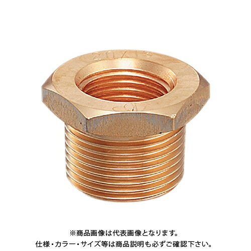 【メーカー】 ●(株)カクダイ 【特長】 ●配管継手。 【仕様】 ●呼径：40×20 ●材質：青銅