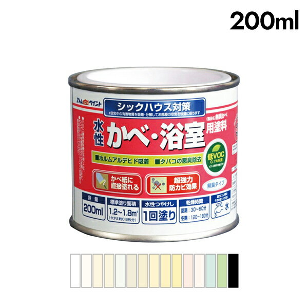 【メーカー】 ●アトムサポート(株) 【特長】 ●シックハウス症候群の原因となるホルムアルデヒド等の揮発性有機化合物の含有を0.1%未満に抑えた室内かべ用塗料です。 ●ホルムアルデヒドやタバコの悪臭を吸着し封じ込めます。 ●強力防かび剤配合...