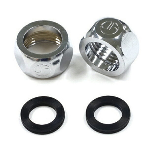 【メーカー】 ●(株)リビラック 【特長】 ●フレキ用袋ナットパッキンセット(2個1組×10組入) ●真鍮製のナットと、ゴム製パッキンのセット。 ●ナット・パッキン各2個1組×10組入です。 ●Φ16.0 【仕様】 ●規格：Φ16 ●材質：...