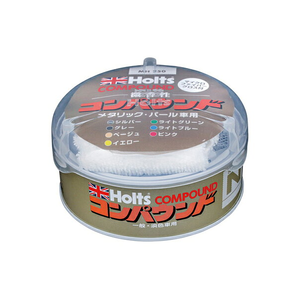 【メーカー】 ●武蔵ホルト(株) 【特長】 ●塗装面の光沢復元に、ペイント補修後の仕上げ磨きに。塗装面についたスリキズや水アカ・タール・ピッチ等の除去に。 ●一般・淡色車用に開発され光沢復元効果に優れています。 ●ワックス成分を配合した艶出...