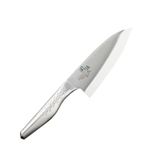 【メーカー】 ●貝印(株) 【特長】 ●出刃包丁のベーシックサイズ。 ●鯖などのサイズの魚に適したサイズ。 ●ハンドルは、指がかりが良く、グリップ感も高くしっかりと握ることができます。 ●貝印独自の流線型ハンドルデザイン。 ●ブレード付近を...