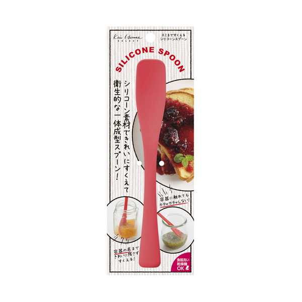 【 メーカー 】 ●貝印 【 特長 】 ●すくい出す際にカチャカチャ音がしない！ ●先端が柔らかいシリコーン製で、容器の側面や底を綺麗にそろえることが出来ます ●シリコーン素材なので、すくい出す際にカチャカチャ音がしません 【 仕様 】 ●...