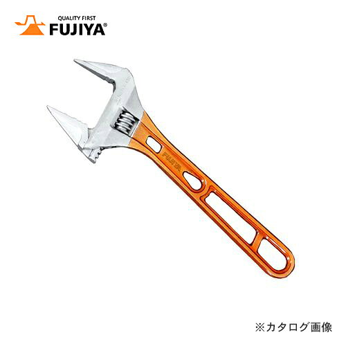 【メーカー】 ●フジ矢（株） 【特長】 ●ボルトやナットの角を痛め難い独自形状です。 ●さらにワイドな口開きです。 ●アゴの飛び出しが少なく狭い個所での作業に最適です。 ●グリップ付です。 【仕様】 ●最大口開き(mm):43 ●全長(mm...