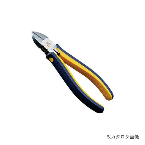 【メーカー】 ●（株）マルト長谷川工作所 【特長】 ●砲金サンドイッチ構造を搭載した強力ニッパー。軟線、硬線どちらも切断可能。 【仕様】 ●サイズ：150mm ●A：163mm ●B：22mm ●C：53mm ●D：11mm ●E：15° ...