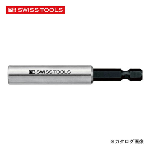 【メーカー】 ●PBスイスツールズ社 【特長】 ●ビットはホルダー内部のリングとマグネットで保持します。 ●ワンタッチビットロック式の電動ドライバー等で、PBのC6シリーズのビットを使用する際に最適です。 ●ホルダー部はマグネットとリング式...