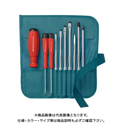 【メーカー】 ●PBスイスツールズ社 【特長】 ●便利な差替式ドライバーのセット。 【仕様】 ●カラー：ペトロール ●質量(g)：383 【セット内容】 ●ドライバーハンドル(8215A) ●マイナスブレード(215C-2・3・4・5) ●...