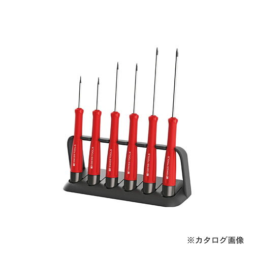 【メーカー名】 ●PBSWISSTOOLS 【特長】 ●先端形状によってグリップエンドを色分け。 ●濡れた手で握っても滑りにくく、オイル・ガソリンに耐性があり、汚れてもきれいに落とせます。 ●便利なスタンド付。 【仕様】 ●質量(g)：13...